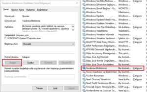 Yazdırma Biriktiricisi Hizmeti Çalışmıyor (Çözümü)